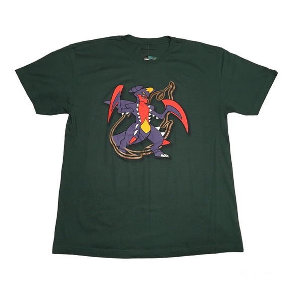 Pokemon | Shirts | Pokmon Center Mega Garchomp Mega Mayhem Green Tshirt ...